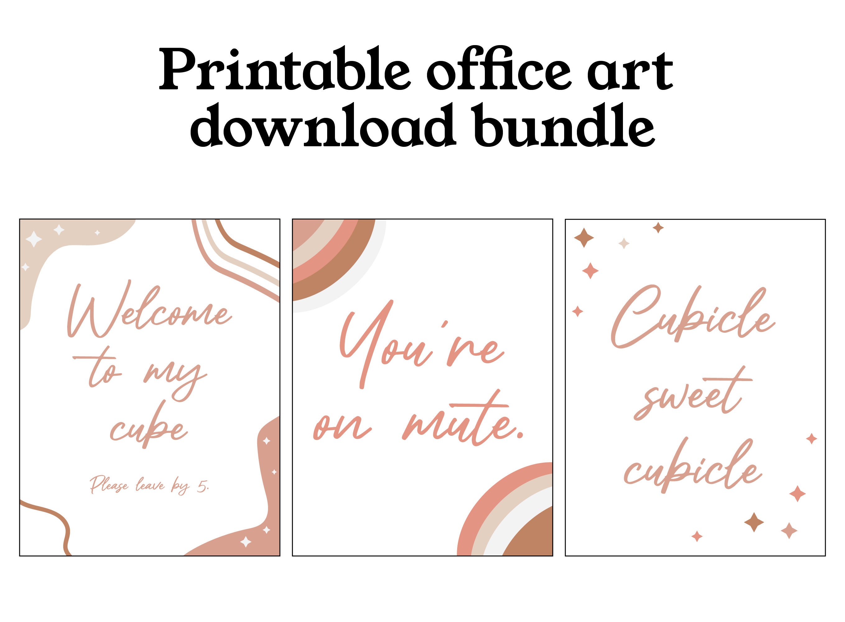 Funny Office Signs | PRINTABLE Cubicle Decor Quotes About Life Work ...