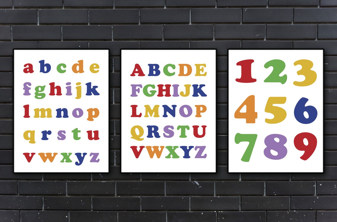 Alphabet Poster Pdf Jpg Svg Ai Eps Educational Poster Digital Download ...