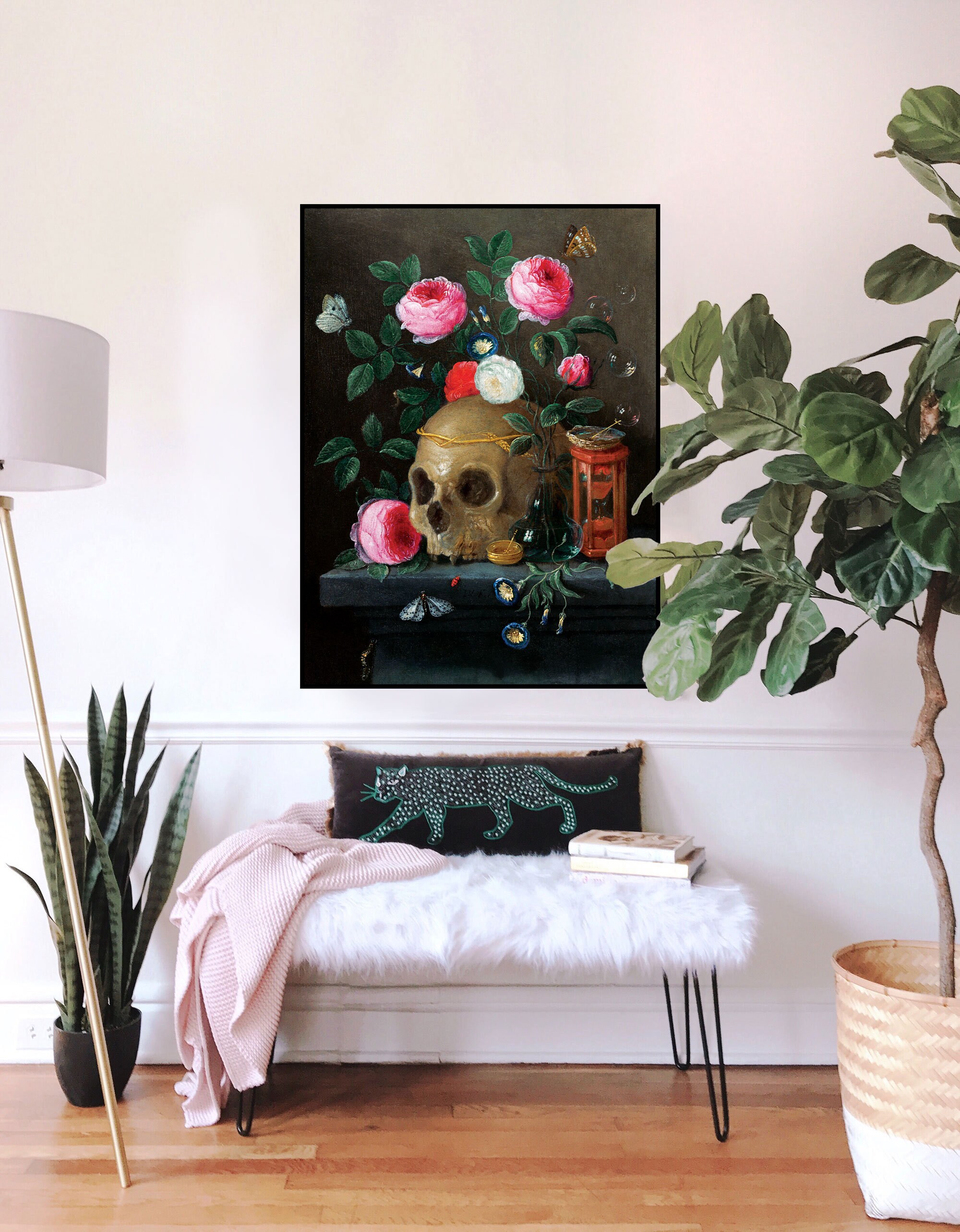 Easy Halloween Decor | DIY Halloween Decor Goth Wall Art Digital ...