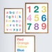 Rainbow Alphabet Posters Svg | Numbers, Quotes, Colors, Etc. Classroom ...