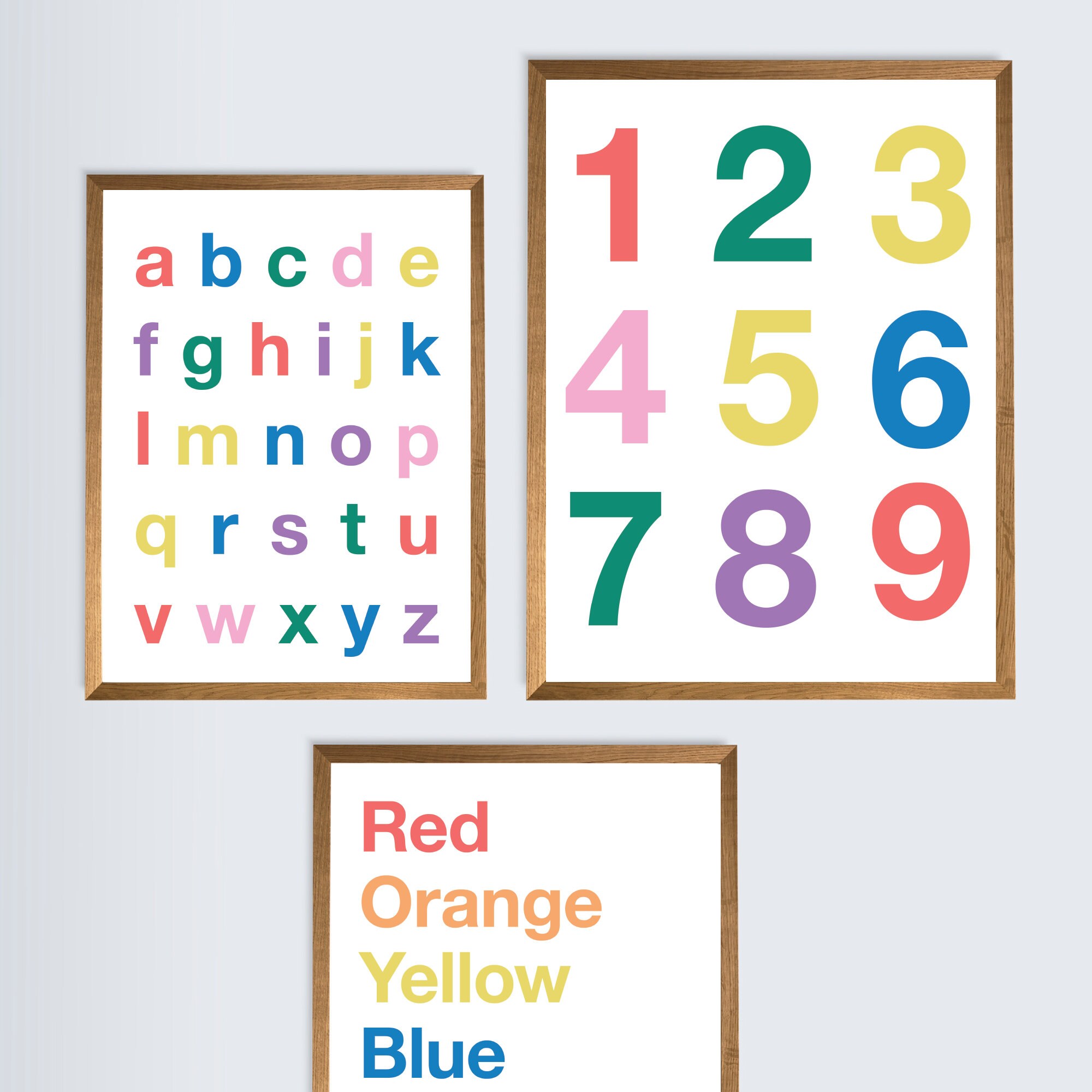 Rainbow Alphabet Posters Svg | Numbers, Quotes, Colors, Etc. Classroom ...