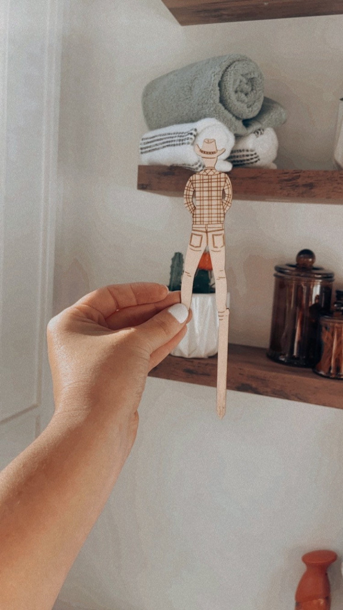 Western Cowboy Plant Stake Planter Decor - Etsy