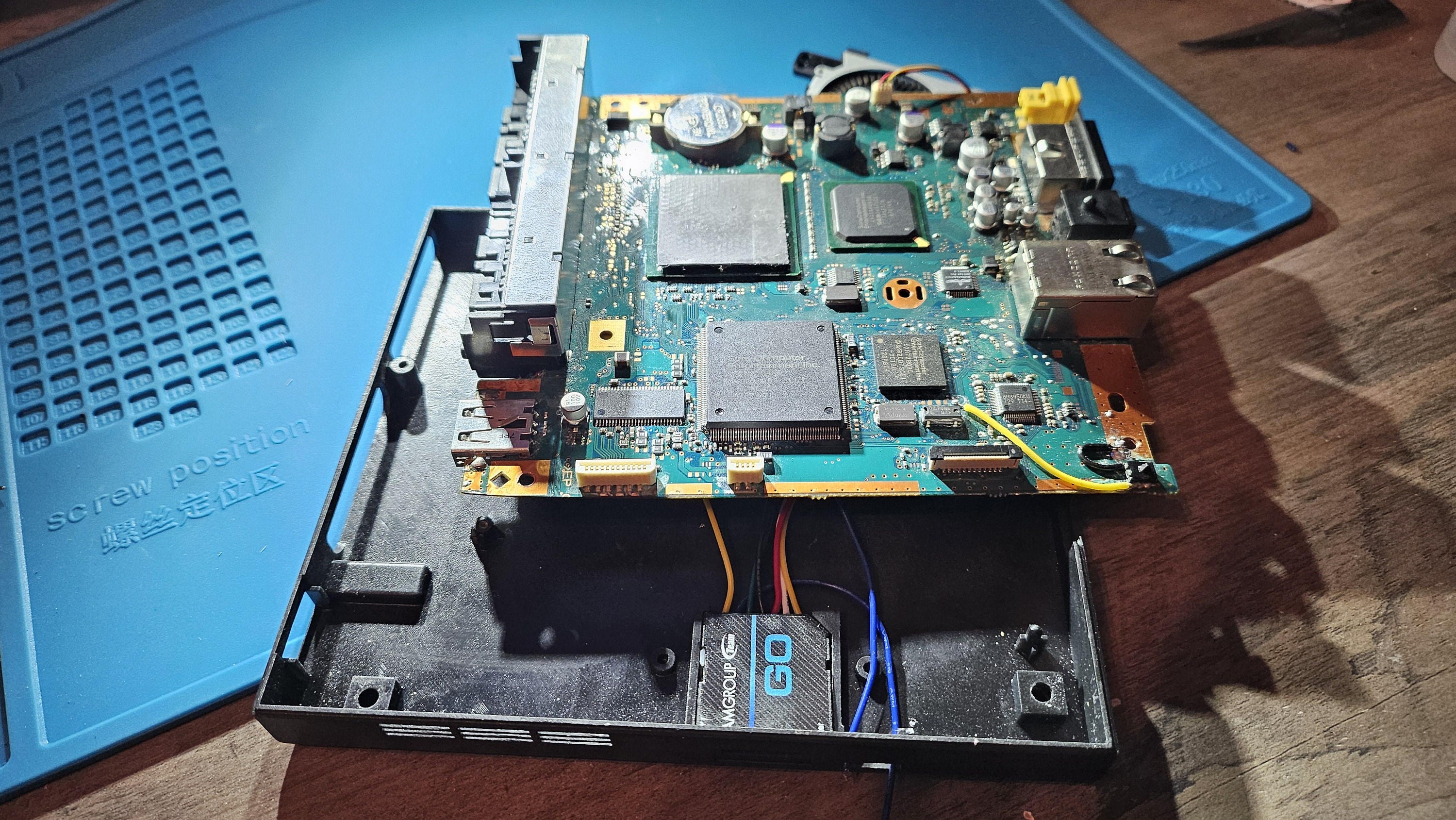 Playstation 2 PS2 Super Slim Digital Bundle custom/modded Internal ...