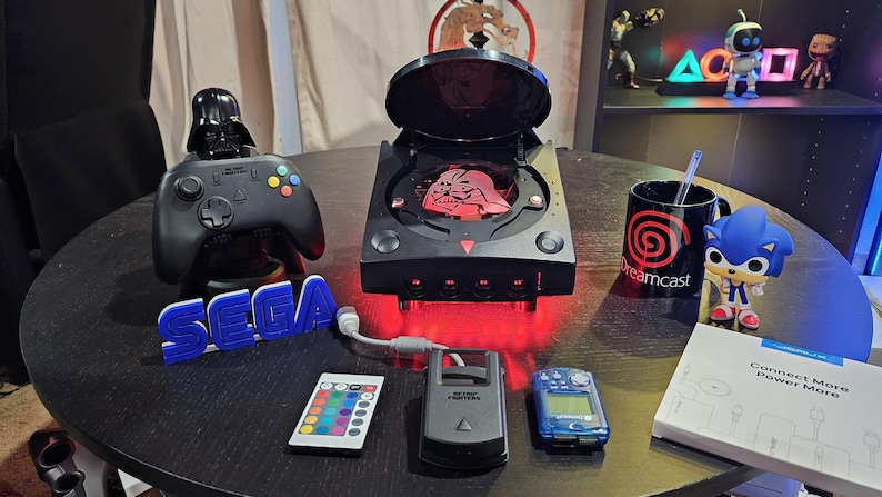 Sega Dreamcast PRO Bundle Custom/modded Vader Edition ODE 512gb Loaded ...
