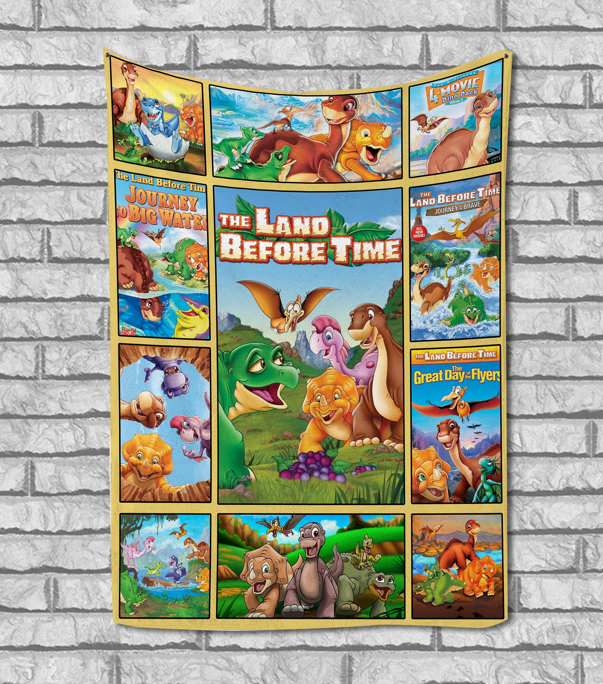Customized The Land Before Time Fleece Blanket, The Land Before Time ...