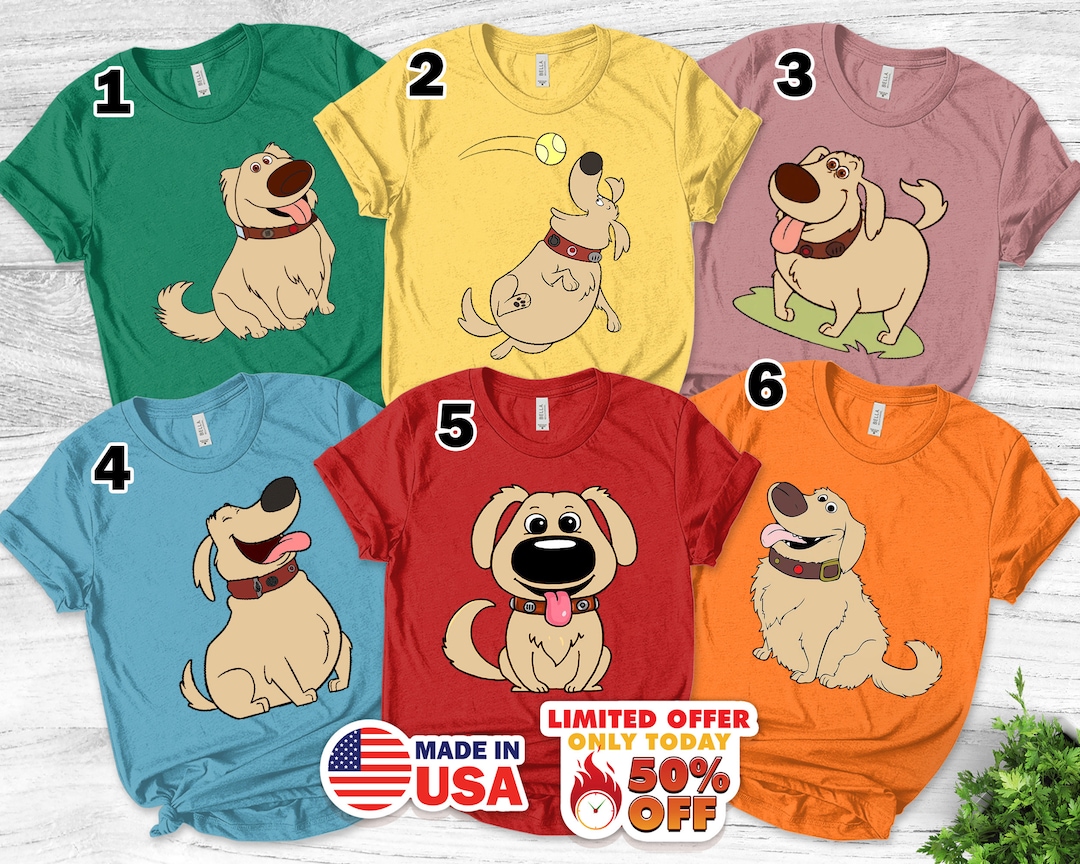 Dug up Shirt Dug the Dog Shirt Pixar up Shirt up Movie - Etsy