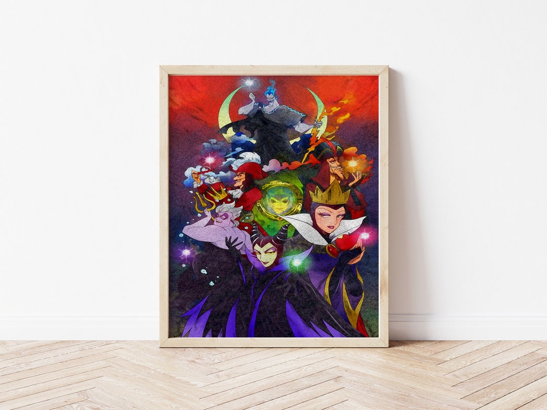 Evil Queen Poster Villains Villains Queen Wall Decor Home - Etsy