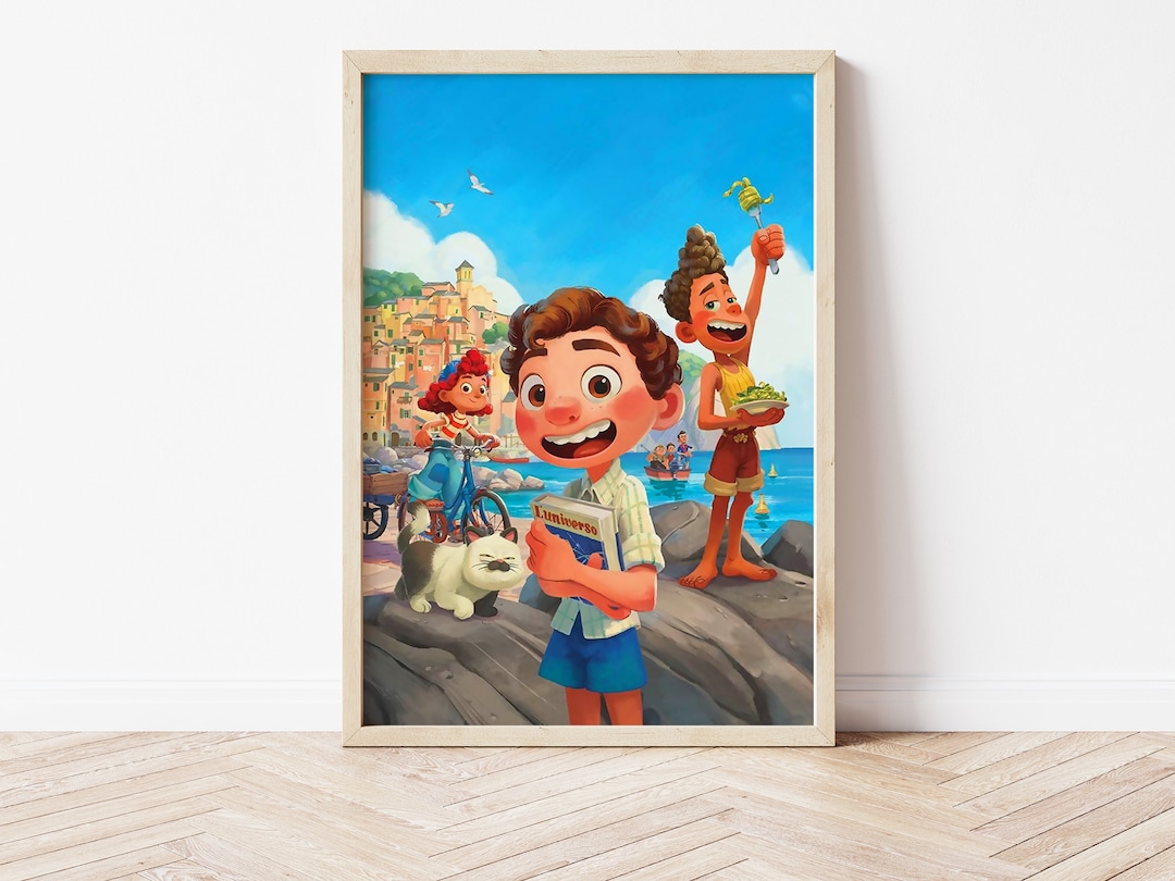 Vintage Disney Pixar Luca Poster Disney Luca Poster Etsy
