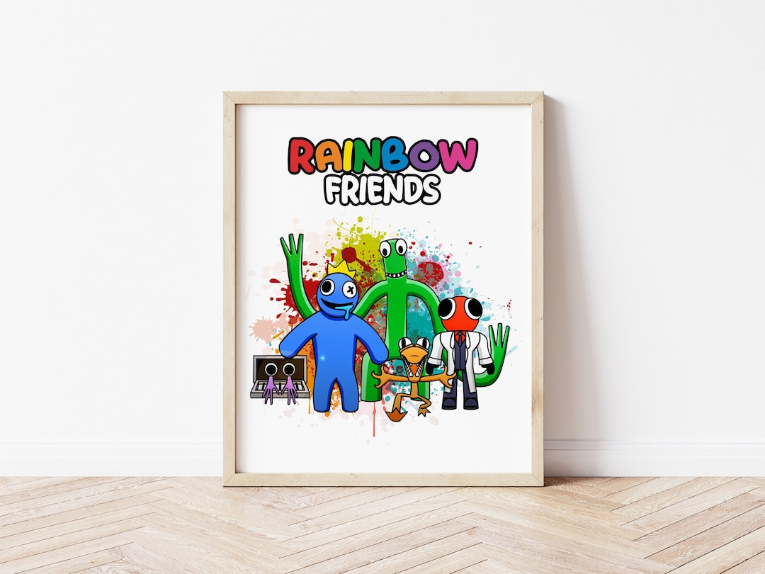 Rainbow Friends Poster HD Wall Decor Poster Game Colorful - Etsy