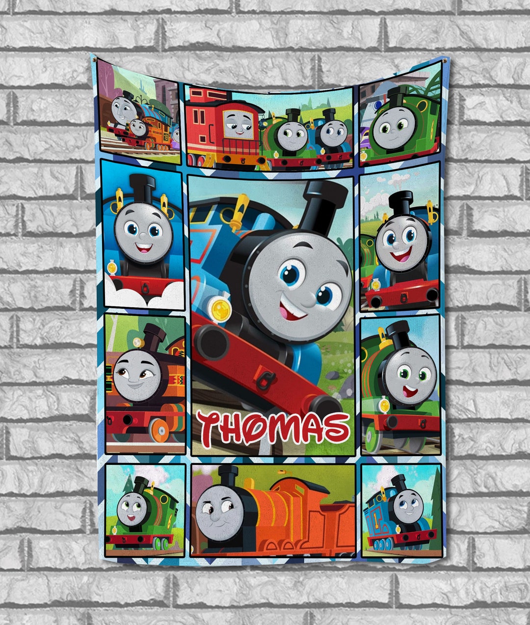 Personalized Thomas the Train Quilt Blanket Thomas and - Etsy