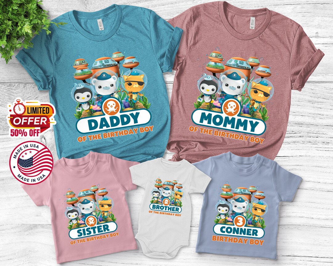 Octonauts Shirt Octonauts Birthday Shirt Personalized - Etsy