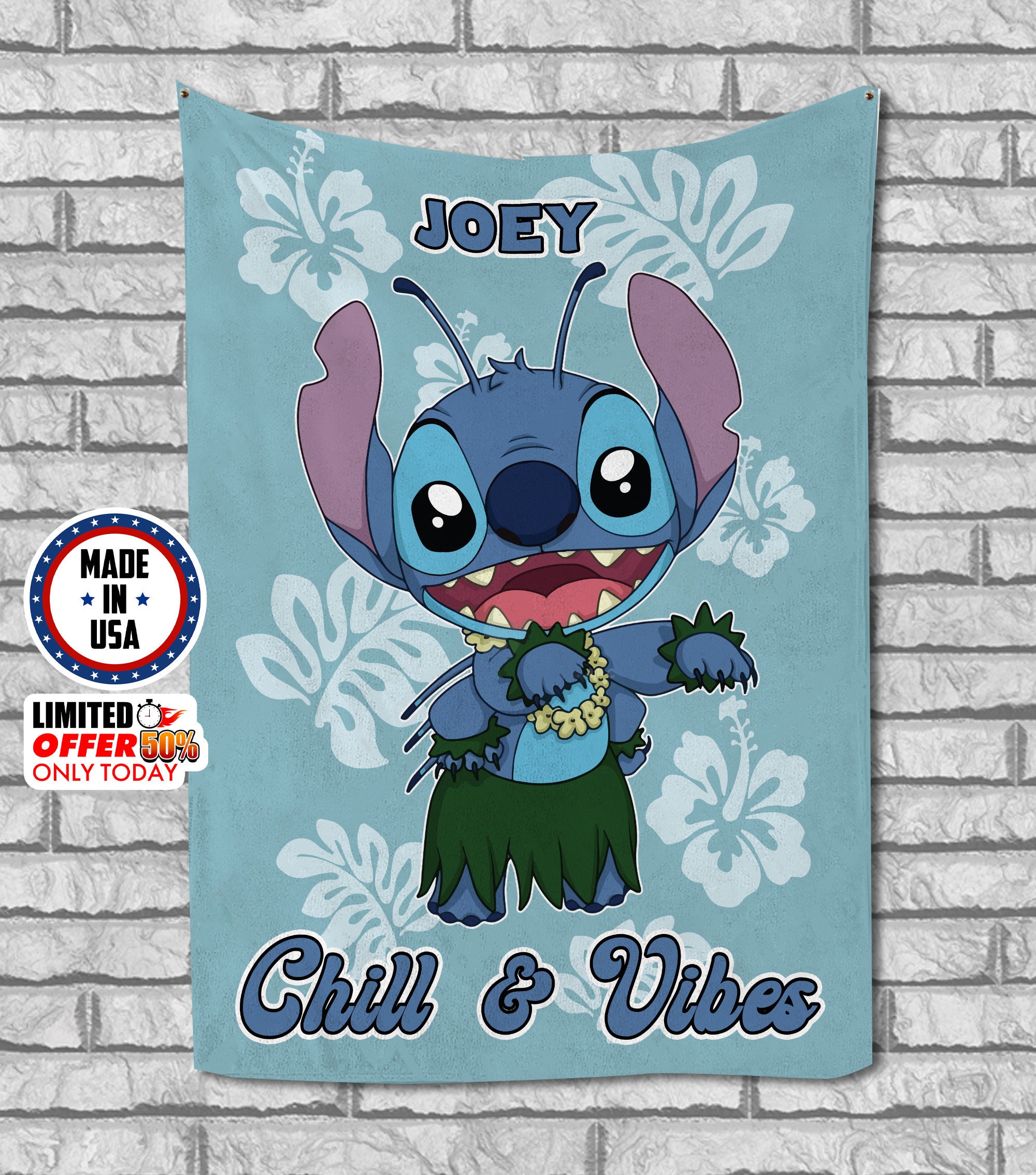 Stitch Blanket, Lilo And Stitch Blanket, Custom Stitch Blanket, Stitch ...