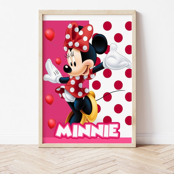 Minnie Mouse Poster - Etsy