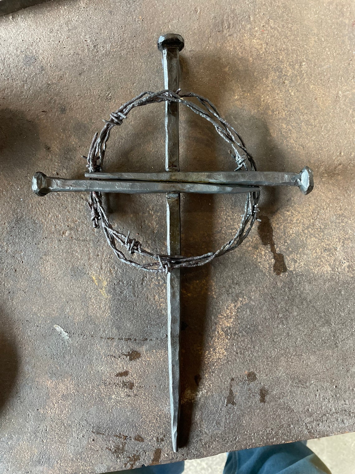 Hand Forged Cross - Etsy