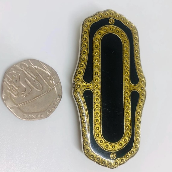 Striking Pierre Bex Style Vintage Art Deco Gold Tone … - Gem