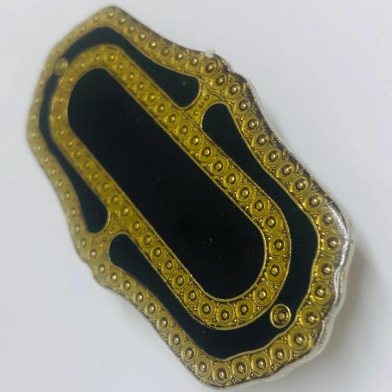 Striking Pierre Bex Style Vintage Art Deco Gold Tone … - Gem