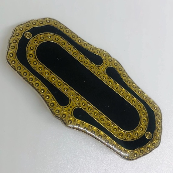 Striking Pierre Bex Style Vintage Art Deco Gold Tone … - Gem