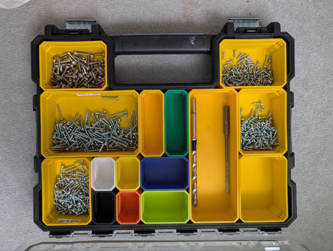Stanley Fatmax Shallow Organiser Bins: Quarter, Half, Full Size, 3D ...