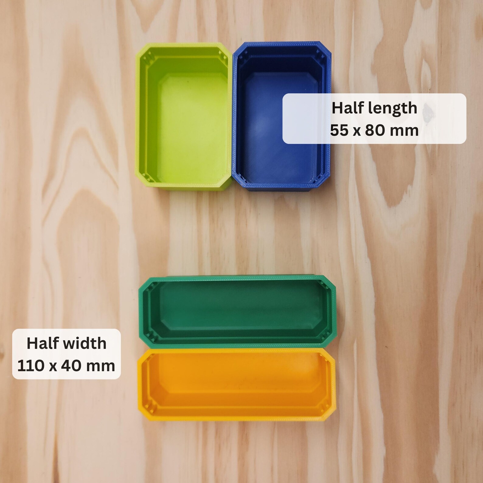 Stanley Fatmax Shallow Organiser Bins: Quarter, Half, Full Size, 3D ...