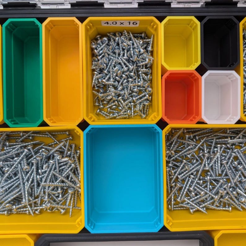 Stanley Fatmax Shallow Organiser Bins: Quarter, Half, Full Size, 3D ...
