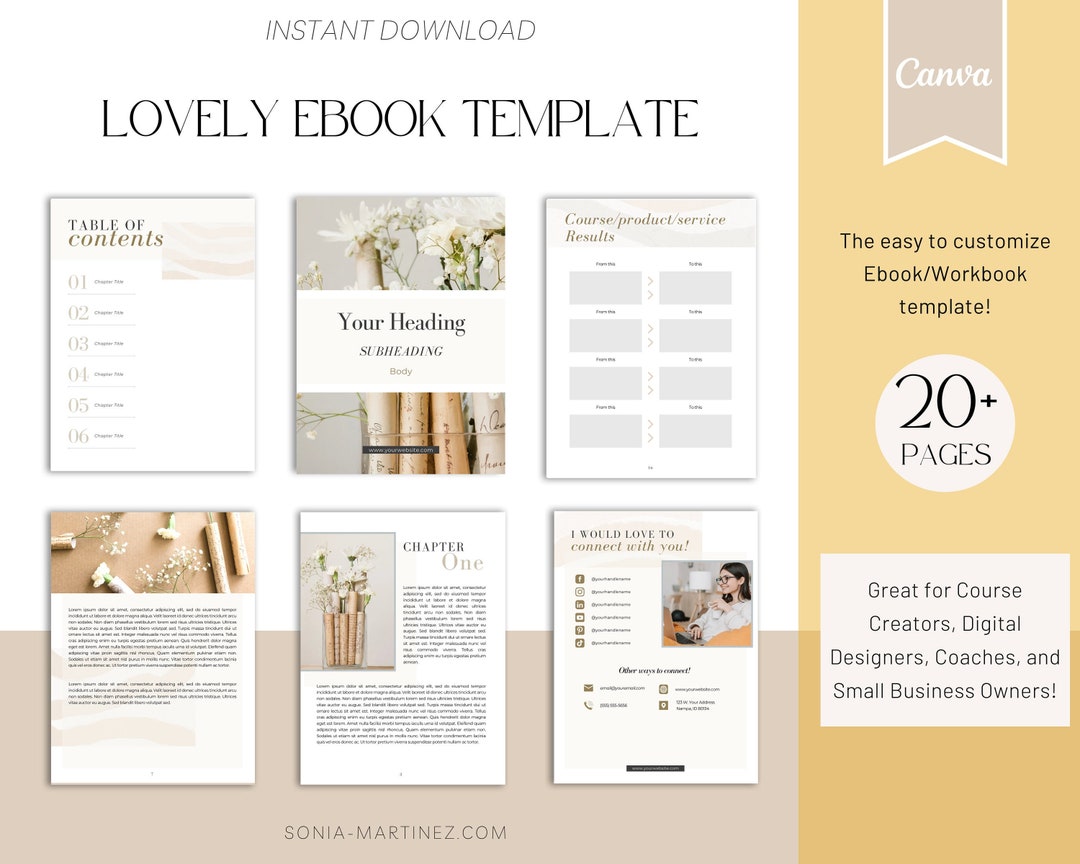 Canva Ebook Template/canva Workbook Template/ebook Template/workbook ...