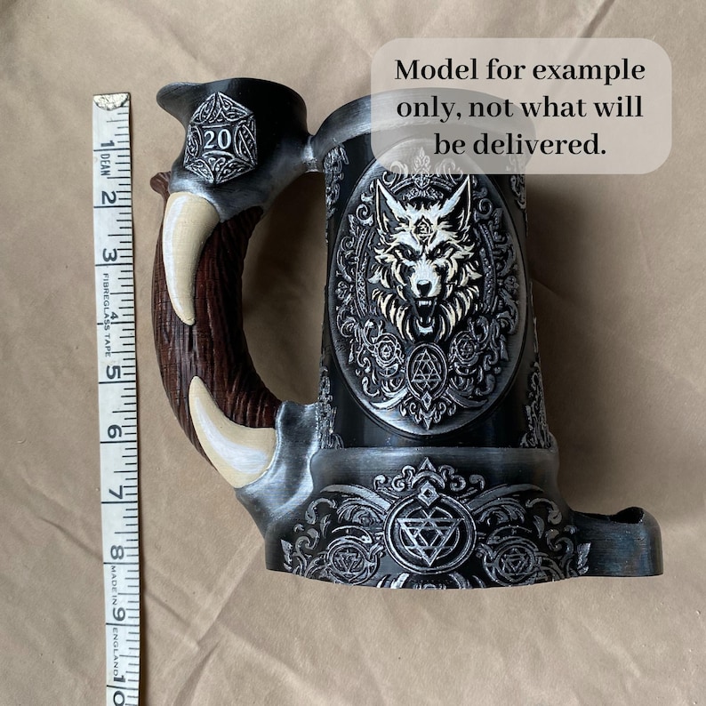 Wizard Mug Dice Tower, Image With Hat, Robe, Staff, Custom 3d Printing ...