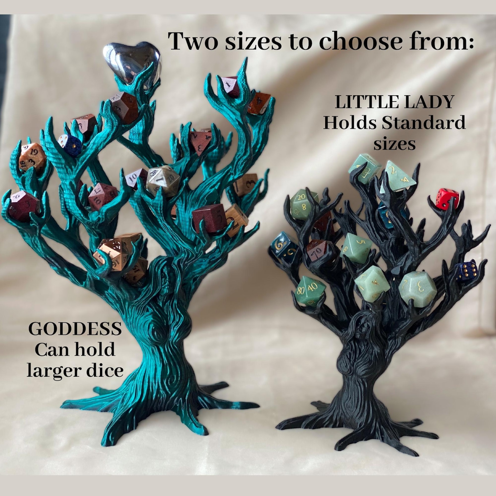 Tree Goddess Dice Holder, Custom 3d Printing for Dice Display, Dnd ...