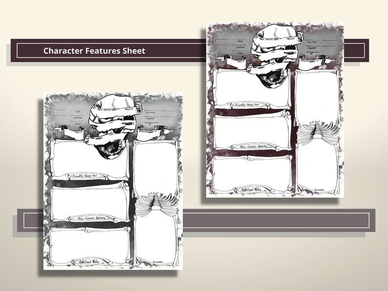 Dnd 5e Character Sheet 5th Edition Skeleton Spooky PDF for - Etsy Ireland