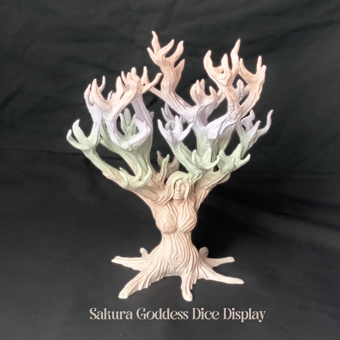 Cherry Blossom, Dice Holder Tree Goddess, Rococo, Coquette Room Decor ...