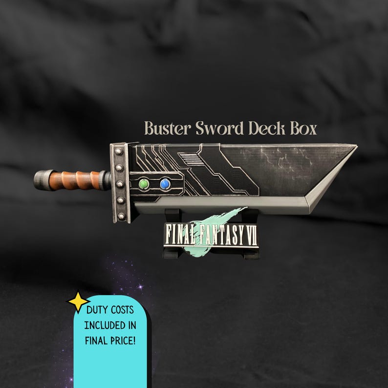 Buster Sword Card Deck Box: Final Fantasy MTG Commander Storage - Etsy