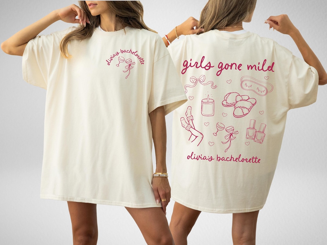 Girls Gone Mild Bachelorette Party Shirts, Spa Merch, Girls Gone Mild ...