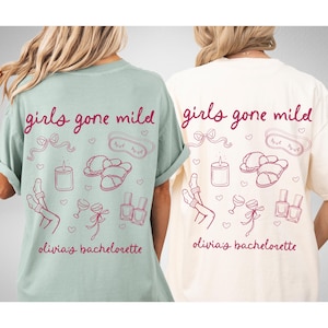 Girls Gone Mild Bachelorette Party Shirts, Spa Merch, Girls Gone Mild ...