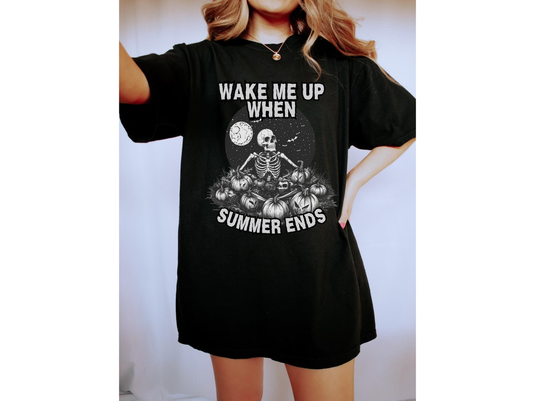 Summerween Goth Emo Halloween Shirt, Wake Me up When Summer Ends, Alt ...