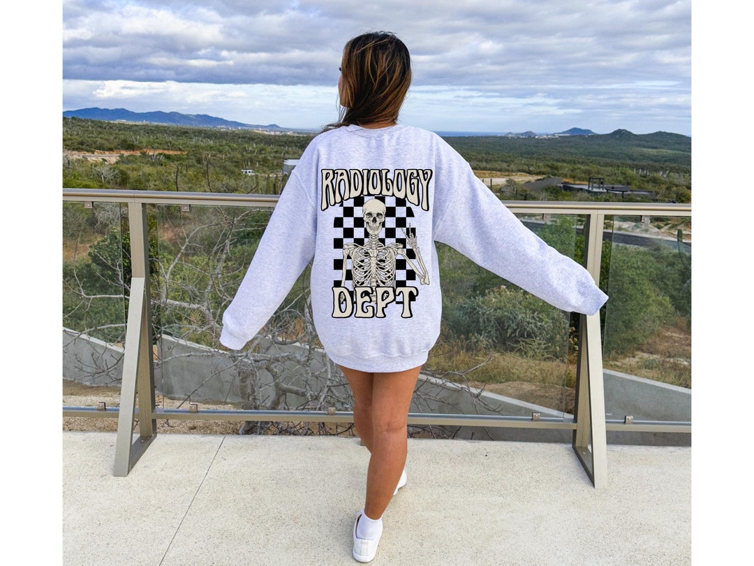 Custom Radiology Sweatshirt, RAD Tech Skeleton Sweater, Radiology Gifts ...