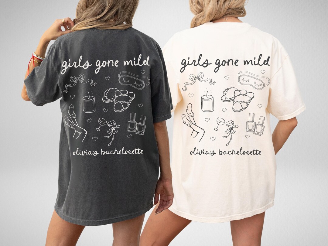 Girls Gone Mild Bachelorette Party Shirts, Spa Merch, Girls Gone Mild ...