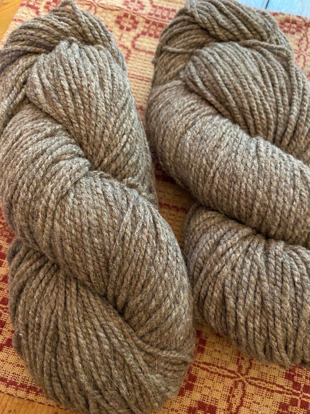 Yarn, Wool Yarn, Southdown Babydoll Yarn, Brown Yarn, Worsted Old ...