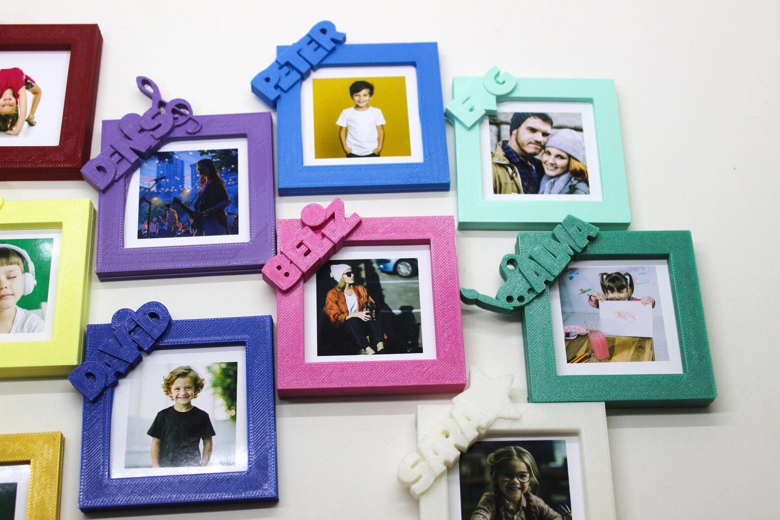 Personalized 3D Printed Magnetic Photo Frame: Custom Color, Photo ...