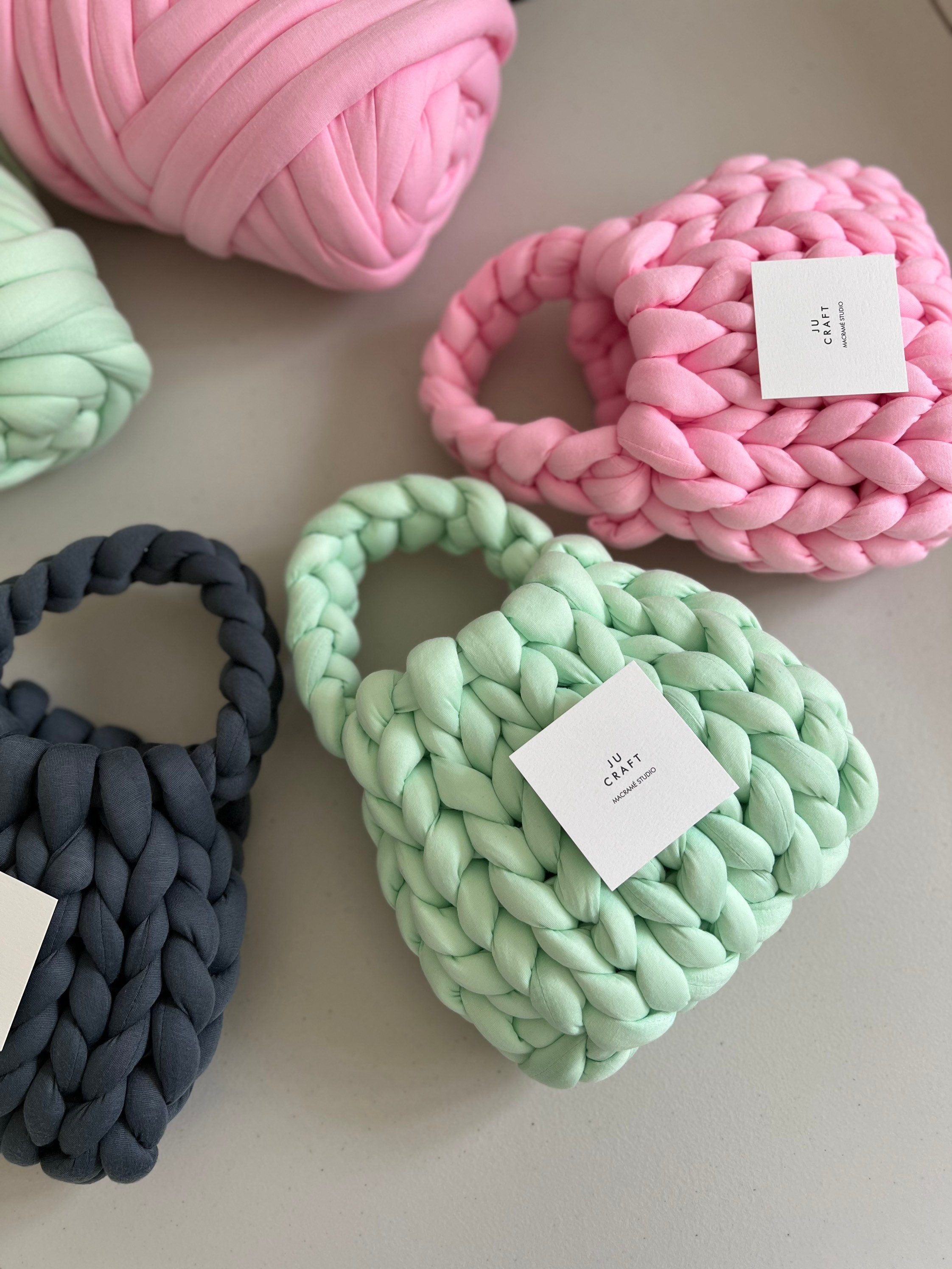 Chunky Knit Bag Giant Yarn - Etsy