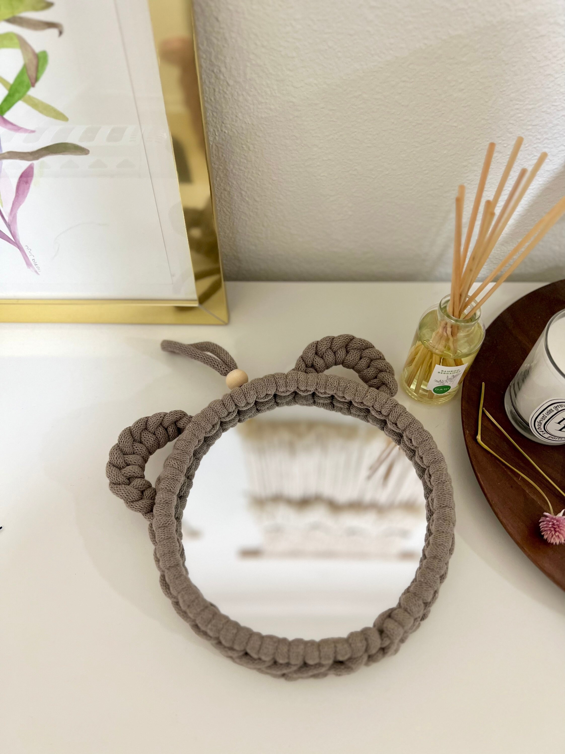 Teddy Bear Macrame Mirror - Etsy