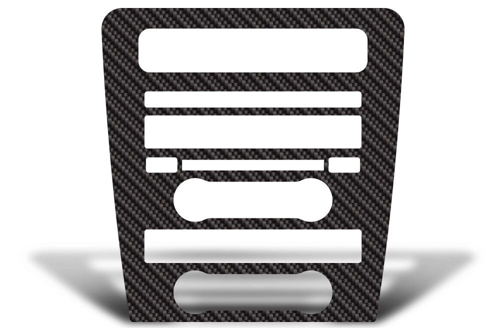 Radio Multimedia Infotainment Carbon Fiber Trim Overlay Compatible With ...