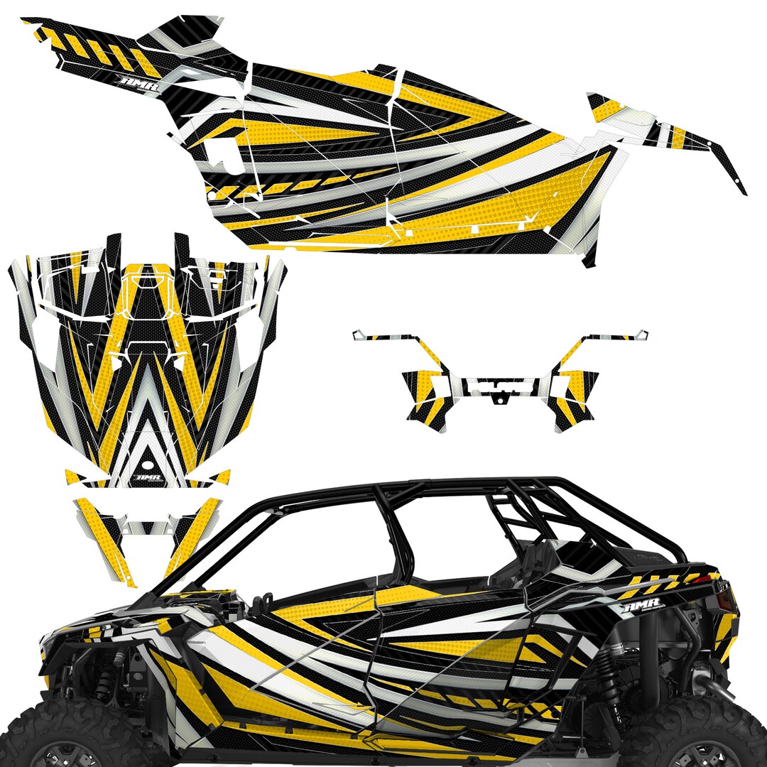 UTV Graphics Kit Sticker Decal Compatible With Polaris RZR Pro XP 4 ...