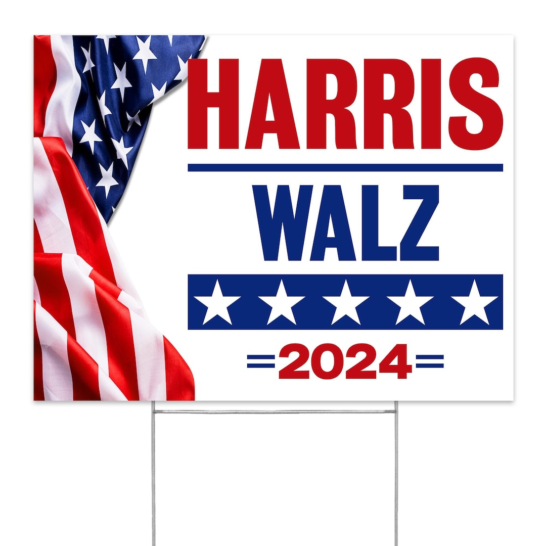 Sign Made in America - Not China - Kamala Harris / Walz for President ...