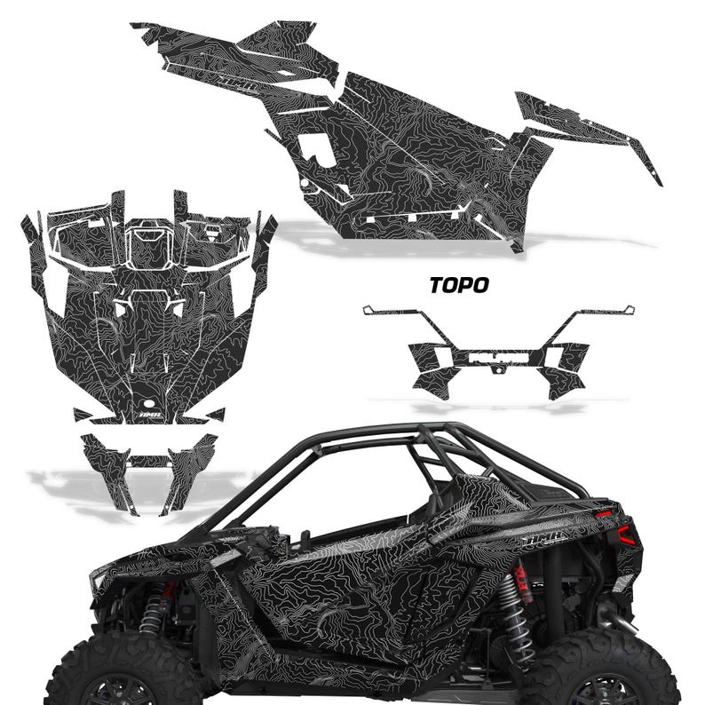 UTV Graphics Kit Sticker Decal Compatible With Polaris RZR Pro XP 2 ...
