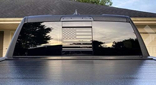 Made in USA Rear Window American Flag Vinyl Decal Fits RAM Pickup 2009 ...