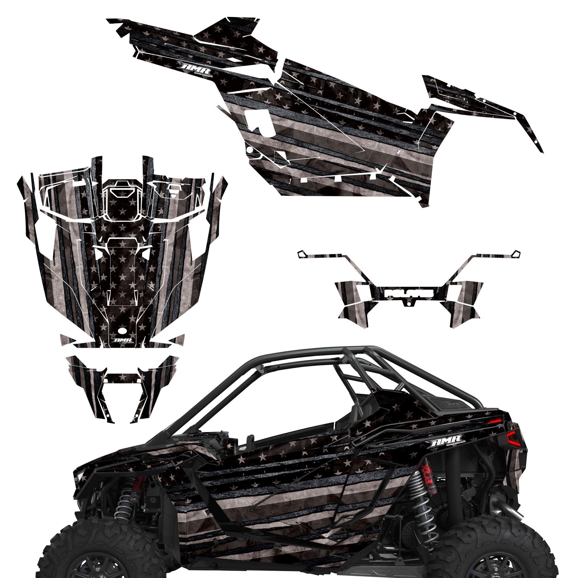 UTV Graphics Kit Sticker Decal Compatible With Polaris RZR Pro XP 2 ...