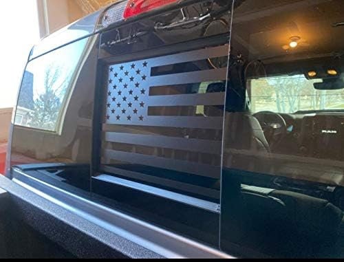 Made in USA Rear Window American Flag Vinyl Decal Fits RAM Pickup 2009 ...