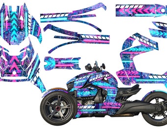 Roadster Headlight Eye Graphics Decal Cover Compatible With Can-am ...