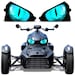 Roadster Headlight Eye Graphics Decal Cover Compatible With Can-am ...