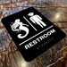 MERMAID PIRATE Bathroom/restroom Sign W/ 2 Sided Tape ADA Compliant ...