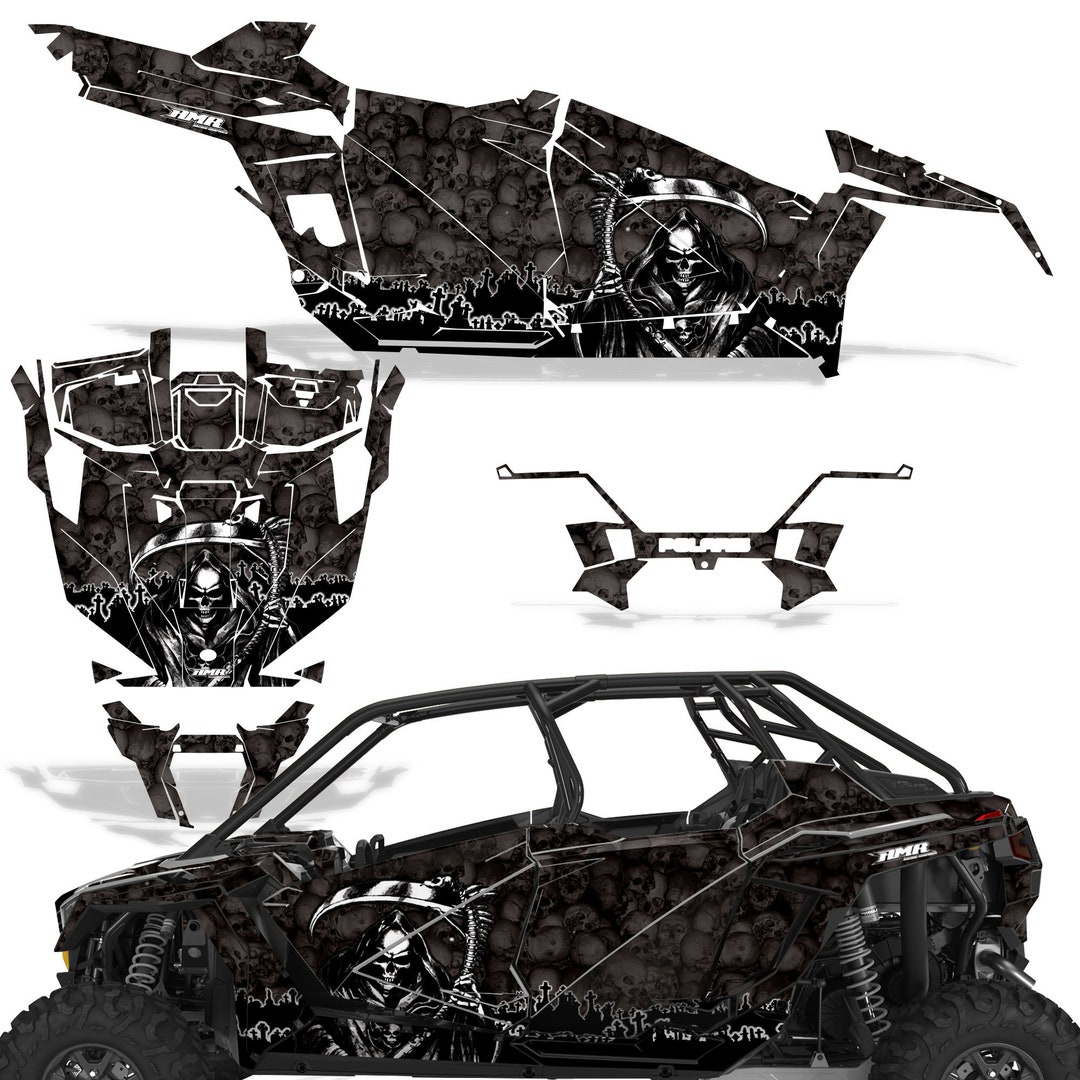 UTV Graphics Kit Sticker Decal Compatible With Polaris RZR Pro XP 4 ...